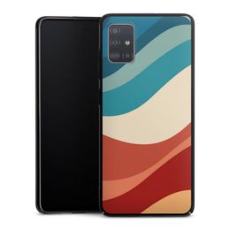 DeinDesign Galaxy A51 Handy Hard Case Schutzh&uuml;lle schwarz Smartphone Backcover Ombre Wave Colour Hard Case