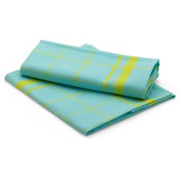 Leinenweberei Vieb&ouml;ck Serviette Aqua
