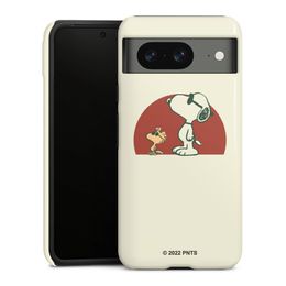 DeinDesign Google Pixel 8 Handy Panzer Handyh&uuml;lle robuste Outdoor H&uuml;lle Schutzh&uuml;lle gl&auml;nzend Snoopy Official Licensed Product Kindheit Tough Case