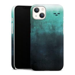 DeinDesign iPhone 13 Handy Premium Case Smartphone Handyh&uuml;lle Schutzh&uuml;lle matt Turquoise Water Fish Premium Case