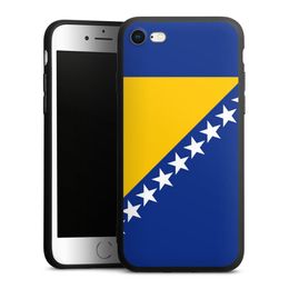 DeinDesign iPhone SE (2020) Handy Premium Silikon H&uuml;lle Handyh&uuml;lle schwarz Case Flag Bosnia Silikon Premium Case