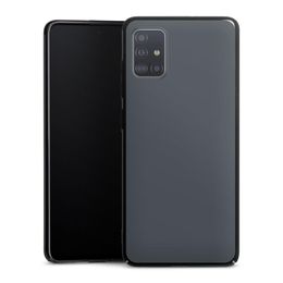 DeinDesign Galaxy A51 Handy Hard Case Schutzh&uuml;lle schwarz Smartphone Backcover Anthracite Grey Unicoloured Hard Case