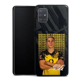 DeinDesign Galaxy A51 Handy Hard Case Schutzh&uuml;lle schwarz Smartphone Backcover Borussia Dortmund Nico Schlotterbeck Bvb Hard Case