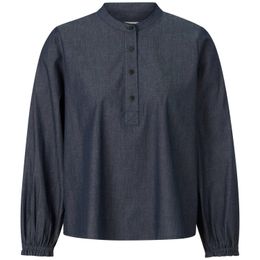 Christiane Strobel Damenbluse Chambray L Blau