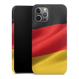DeinDesign iPhone 12 Pro Max Handy Premium Case Smartphone Handyh&uuml;lle Schutzh&uuml;lle matt Flags Flag Germany Premium Case