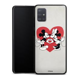 DeinDesign Galaxy A51 Handy Hard Case Schutzh&uuml;lle schwarz Smartphone Backcover Disney Heart Hard Case