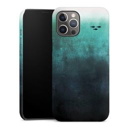 DeinDesign iPhone 12 Pro Max Handy Premium Case Smartphone Handyh&uuml;lle Schutzh&uuml;lle matt Fish Water Turquoise Premium Case