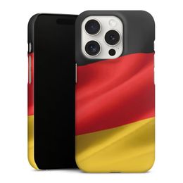 DeinDesign iPhone 15 Pro Handy Premium Case Smartphone Handyh&uuml;lle Schutzh&uuml;lle matt Germany Flags Flag Premium Case