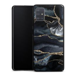 DeinDesign Galaxy A51 Handy Hard Case Schutzh&uuml;lle schwarz Smartphone Backcover Marble Trends Glitzer Hard Case
