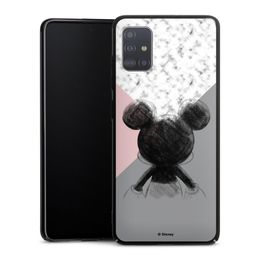 DeinDesign Galaxy A51 Handy Hard Case Schutzh&uuml;lle schwarz Smartphone Backcover Marble Disney Mickey Mouse Hard Case