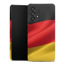 DeinDesign Galaxy A53 5G Handy Premium Case Smartphone Handyh&uuml;lle Schutzh&uuml;lle matt Flags Flag Germany Premium Case