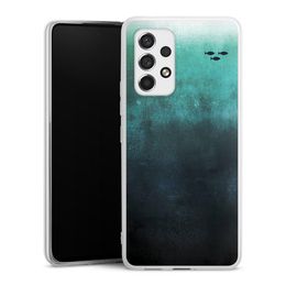 DeinDesign Galaxy A53 5G Handy Silikon H&uuml;lle Case transparent Handyh&uuml;lle Fish Water Turquoise Silikon Case