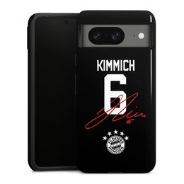 DeinDesign Google Pixel 8 Handy Panzer Handyh&uuml;lle robuste Outdoor H&uuml;lle Schutzh&uuml;lle gl&auml;nzend Fcb Fc Bayern M&uuml;nchen Kimmich Tough Case