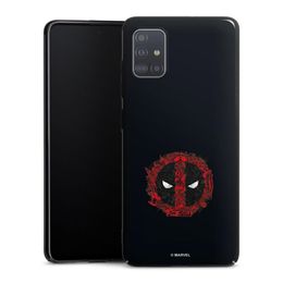DeinDesign Galaxy A51 Handy Hard Case Schutzh&uuml;lle schwarz Smartphone Backcover Logo Marvel Deadpool Hard Case