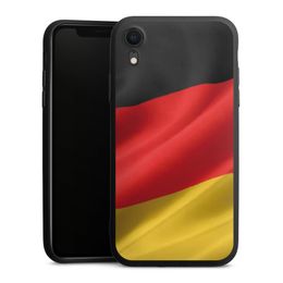 DeinDesign iPhone Xr Handy Premium Silikon H&uuml;lle Handyh&uuml;lle schwarz Case Germany Flags Flag Silikon Premium Case