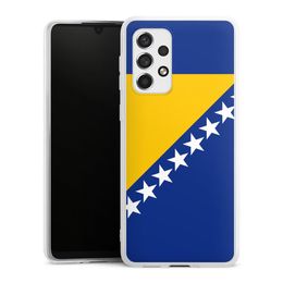 DeinDesign Galaxy A33 5G Handy Silikon H&uuml;lle Case transparent Handyh&uuml;lle Flag Bosnia Silikon Case