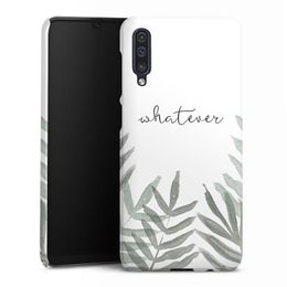 DeinDesign Galaxy A50 Handy Premium Case Smartphone Handyh&uuml;lle Schutzh&uuml;lle matt Water Colour Jungle Palm Tree Premium Case