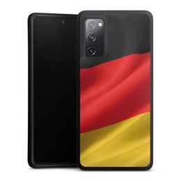 DeinDesign Galaxy S20 FE Handy Premium Silikon H&uuml;lle Handyh&uuml;lle schwarz Case Flags Flag Germany Silikon Premium Case