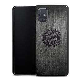 DeinDesign Galaxy A51 Handy Hard Case Schutzh&uuml;lle schwarz Smartphone Backcover Fcb Metallic Look Fc Bayern M&uuml;nchen Hard Case
