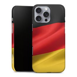 DeinDesign iPhone 16 Pro Max Handy Premium Case Smartphone Handyh&uuml;lle Schutzh&uuml;lle matt Germany Flags Flag Premium Case