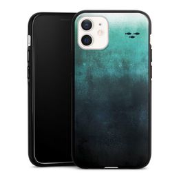 DeinDesign iPhone 12 mini Handy Silikon H&uuml;lle Case schwarz Handyh&uuml;lle Turquoise Water Fish