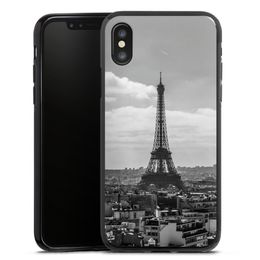 DeinDesign iPhone X Handy Silikon H&uuml;lle Case schwarz Handyh&uuml;lle France Paris Eiffeltour