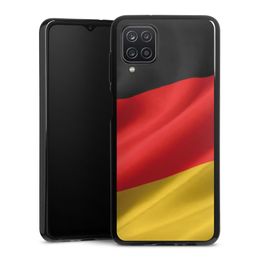 DeinDesign Galaxy A12 Handy Silikon H&uuml;lle Case schwarz Handyh&uuml;lle Germany Flags Flag