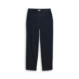 Tom Tailor Damen TTLEA Loose Straight Hose, blau, Uni, Gr. 36/32