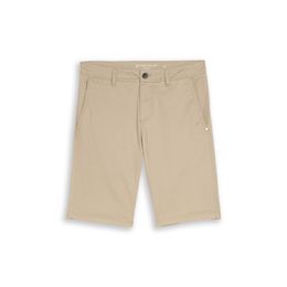 Tom Tailor Herren TTSLIM Chino Shorts, beige, Uni, Gr. 36