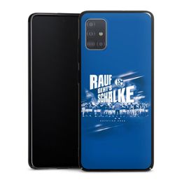 DeinDesign Galaxy A51 Handy Hard Case Schutzh&uuml;lle schwarz Smartphone Backcover Official Licensed Product Ascent Fc Schalke 04 Hard Case