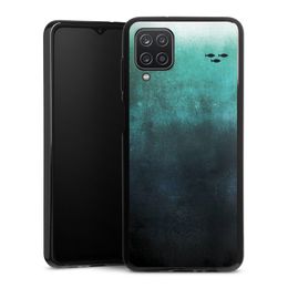 DeinDesign Galaxy A12 Handy Silikon H&uuml;lle Case schwarz Handyh&uuml;lle Turquoise Water Fish