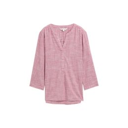 Tom Tailor Damen Bluse aus Baumwolle, rot, Uni, Gr. 36