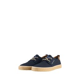 Tom Tailor Herren Schn&uuml;rschuhe mit Bastsohle, blau, Uni, Gr. 41