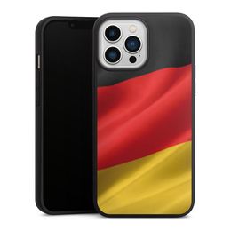 DeinDesign iPhone 13 Pro Max Handy Premium Silikon H&uuml;lle Handyh&uuml;lle schwarz Case Germany Flags Flag Silikon Premium Case