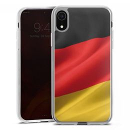 DeinDesign iPhone Xr Handy Silikon H&uuml;lle Case transparent Handyh&uuml;lle Germany Flags Flag Silikon Case