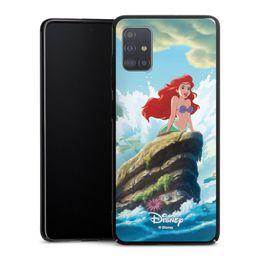 DeinDesign Galaxy A51 Handy Hard Case Schutzh&uuml;lle schwarz Smartphone Backcover Official Licensed Product Arielle Die Meerjungfrau Mermaid Hard Case