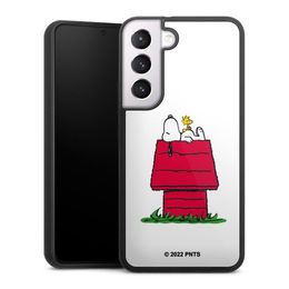 DeinDesign Galaxy S22 Handy Gallery Case Handyh&uuml;lle 9H Geh&auml;rtetes Glas R&uuml;ckseite H&uuml;lle Snoopy Peanuts Official Licensed Product Gallery Case