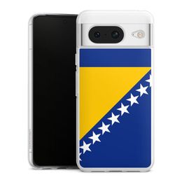 DeinDesign Google Pixel 8 Handy Silikon H&uuml;lle Case transparent Handyh&uuml;lle Muster Black Silikon Case