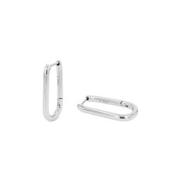 Tom Tailor Damen Creolen aus Edelstahl silber, silber, Gr. ONESIZE