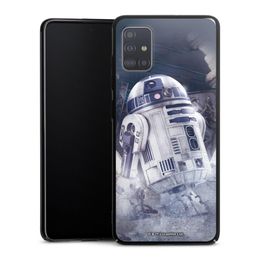 DeinDesign Galaxy A51 Handy Hard Case Schutzh&uuml;lle schwarz Smartphone Backcover Robot Merchandise Star Wars Hard Case