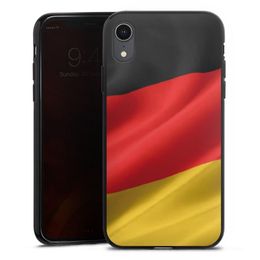 DeinDesign iPhone Xr Handy Silikon H&uuml;lle Case schwarz Handyh&uuml;lle Germany Flags Flag