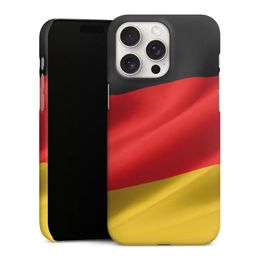 DeinDesign iPhone 15 Pro Max Handy Premium Case Smartphone Handyh&uuml;lle Schutzh&uuml;lle matt Germany Flags Flag Premium Case