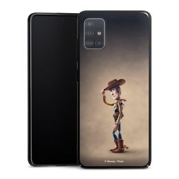 DeinDesign Galaxy A51 Handy Hard Case Schutzh&uuml;lle schwarz Smartphone Backcover Disney Pixar Toy Story Woody Hard Case