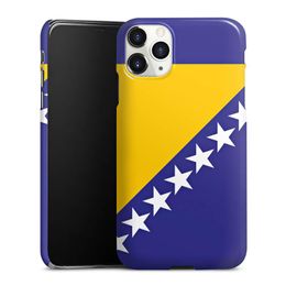 DeinDesign iPhone 11 Pro Max Handy Premium Case Smartphone Handyh&uuml;lle Schutzh&uuml;lle gl&auml;nzend Flag Bosnia Premium Case