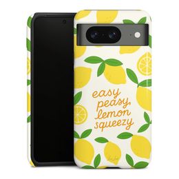 DeinDesign Google Pixel 8 Handy Panzer Handyh&uuml;lle robuste Outdoor H&uuml;lle Schutzh&uuml;lle gl&auml;nzend Spruch Statement Lemon Tough Case