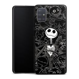 DeinDesign Galaxy A51 Handy Hard Case Schutzh&uuml;lle schwarz Smartphone Backcover Disney Nightmare Before Christmas Halloween Hard Case