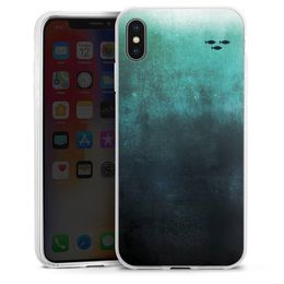 DeinDesign iPhone Xs Max Handy Silikon H&uuml;lle Case transparent Handyh&uuml;lle Turquoise Water Fish Silikon Case