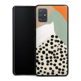 DeinDesign Galaxy A51 Handy Hard Case Schutzh&uuml;lle schwarz Smartphone Backcover Abstract Boho Kunst Hard Case