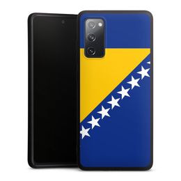 DeinDesign Galaxy S20 FE 5G Handy Premium Silikon H&uuml;lle Handyh&uuml;lle schwarz Case Bosnia Flag Silikon Premium Case