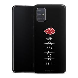 DeinDesign Galaxy A51 Handy Hard Case Schutzh&uuml;lle schwarz Smartphone Backcover Naruto Shippuden Official Licensed Product Akatsuki Hard Case